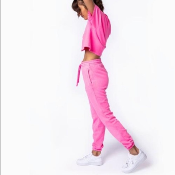 TALENTLESS | Pants & Jumpsuits | Talentless Joggers In Neon Pink | Poshmark